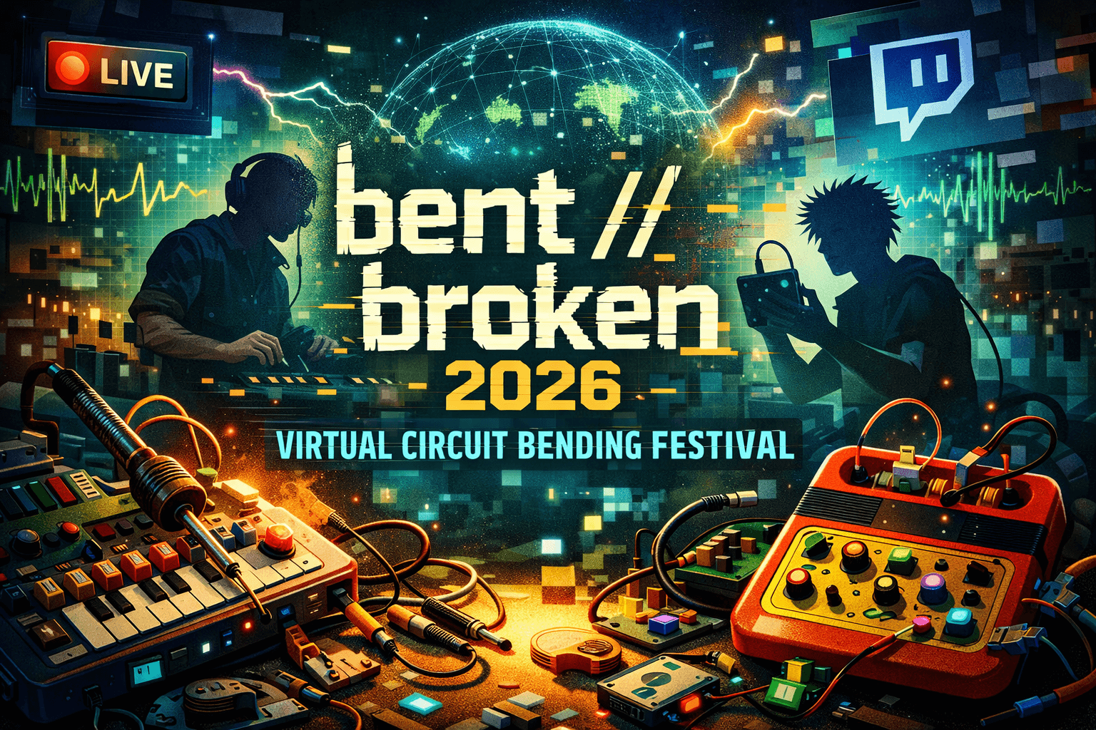 bent // broken 2026: Virtual Circuit Bending Festival | Circuit Bent